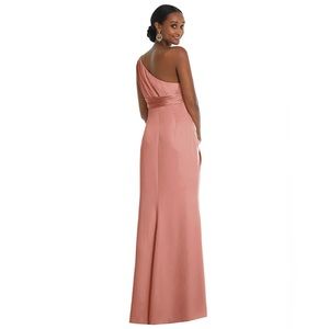 Dessy Collection | Dresses | Oneshoulder Satin Gown | Poshmark